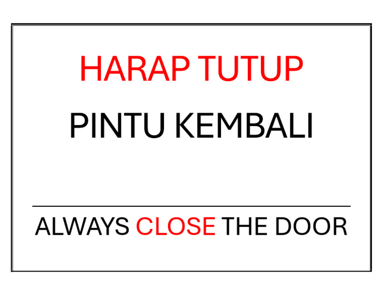Close The Door | PDF