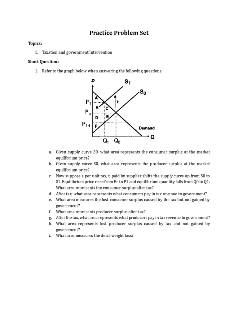 Problem Set - Taxes | PDF