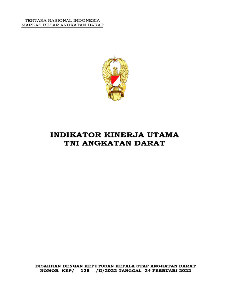 Dokumen Naskah Iku Tni Ad Ta 2022-2024 Autentikasi Ditajenad-1 | PDF
