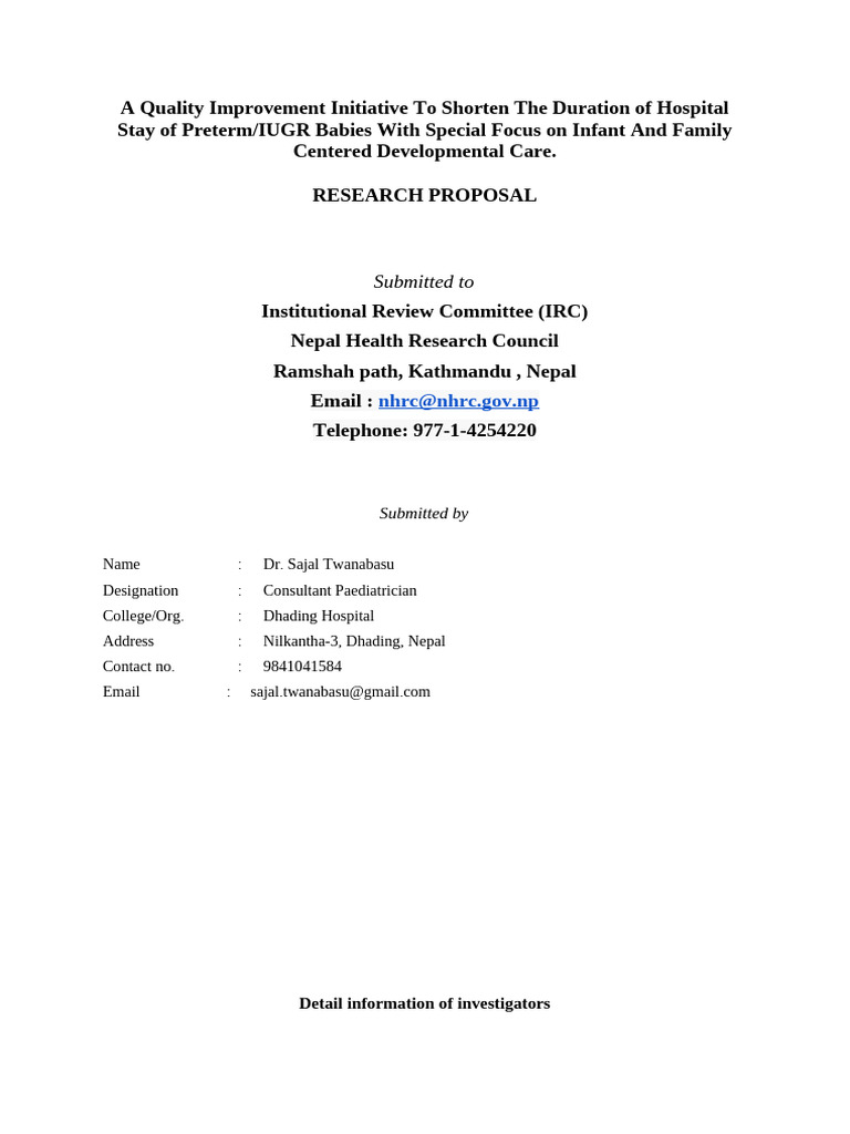 Main Protocol and Proposal | PDF