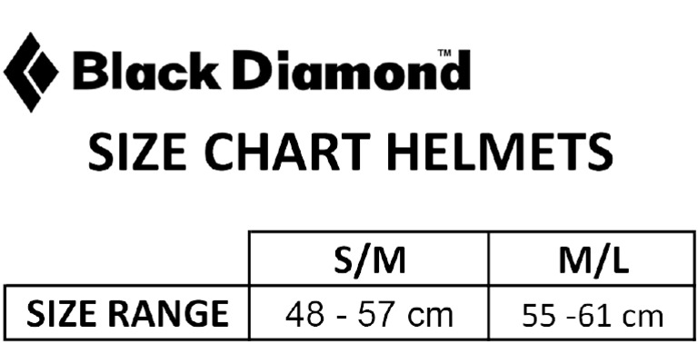 Eng Black Diamond Size Helmets | PDF