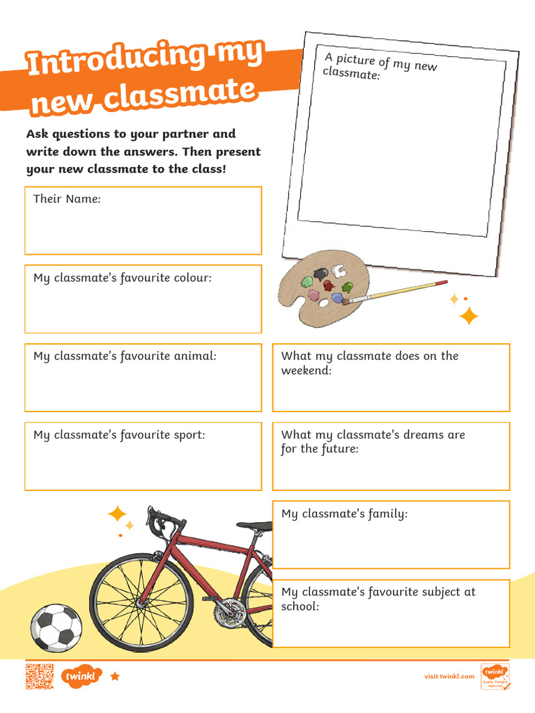 t Eal 1660238984 Introducing My New Classmate Esl Activity 3 Levels Ver 4 | PDF