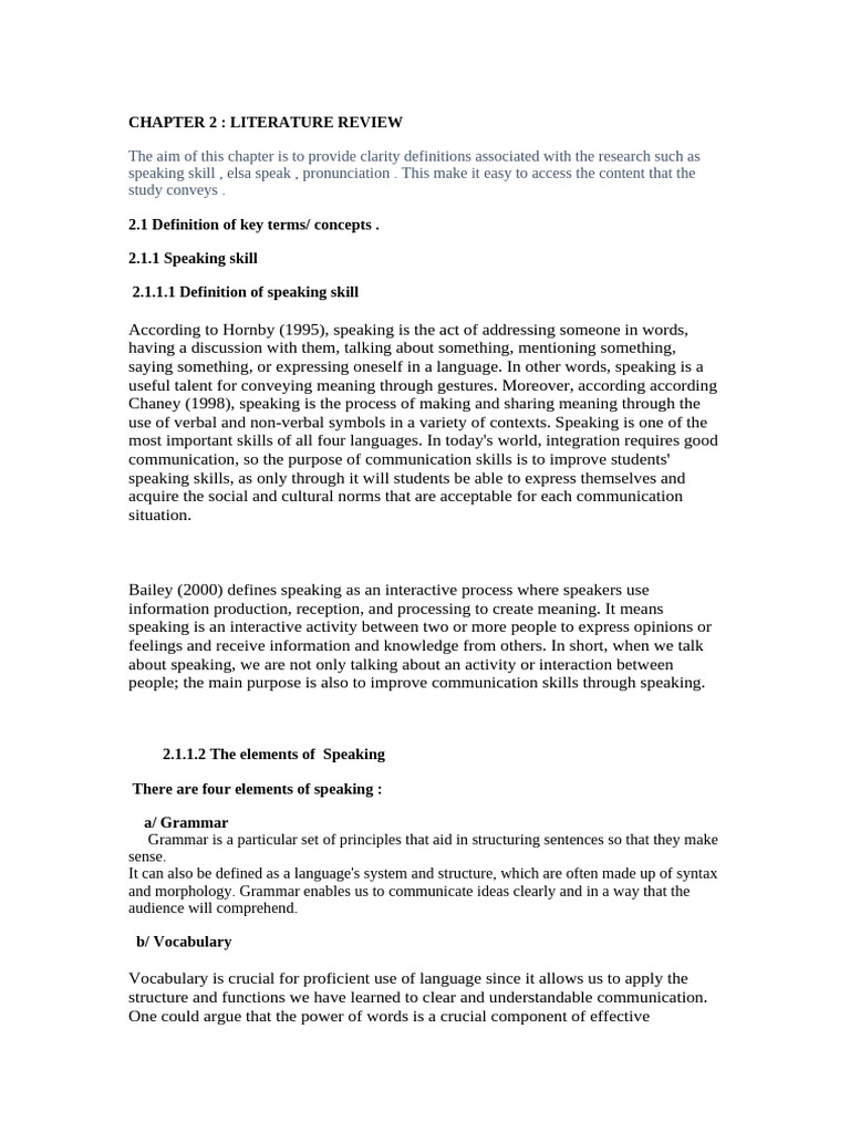 definition speaking skill | PDF definition speaking skill | PDF