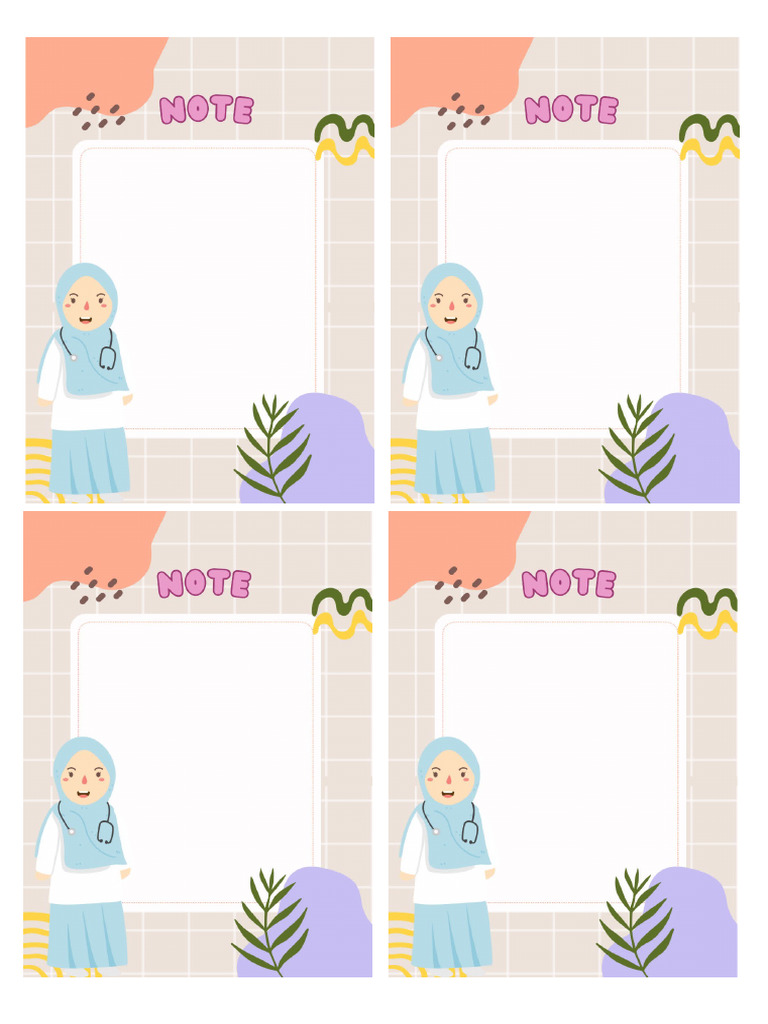 Note Persegi Panjang Perawat Muslim | PDF