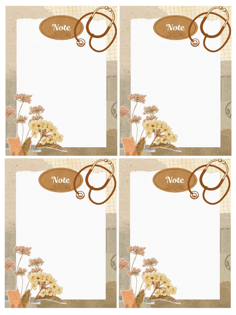 Note Persegi Panjang Stetoskop Klasik | PDF