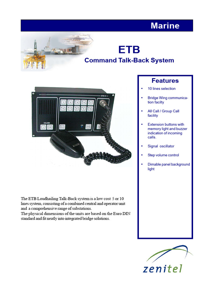 ETB Command Talk-Back System | PDF