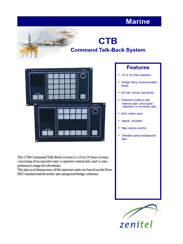 CTB Command Talk-Back System | PDF