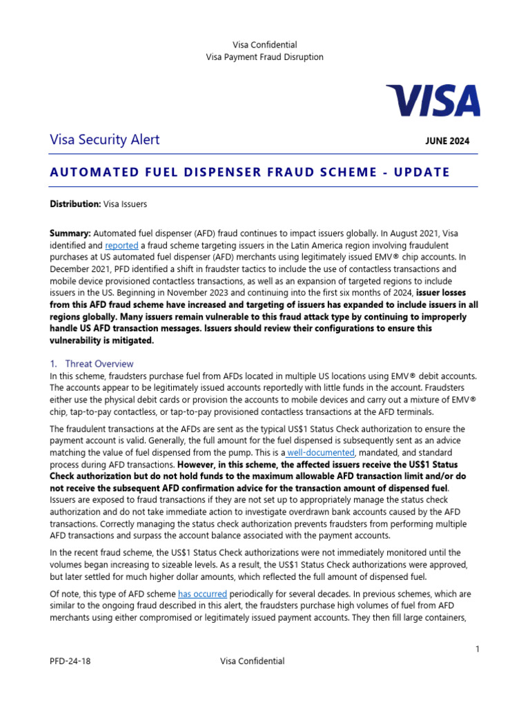 PFD-24-18-Visa - Security Alert - AFD Fraud Continues | PDF
