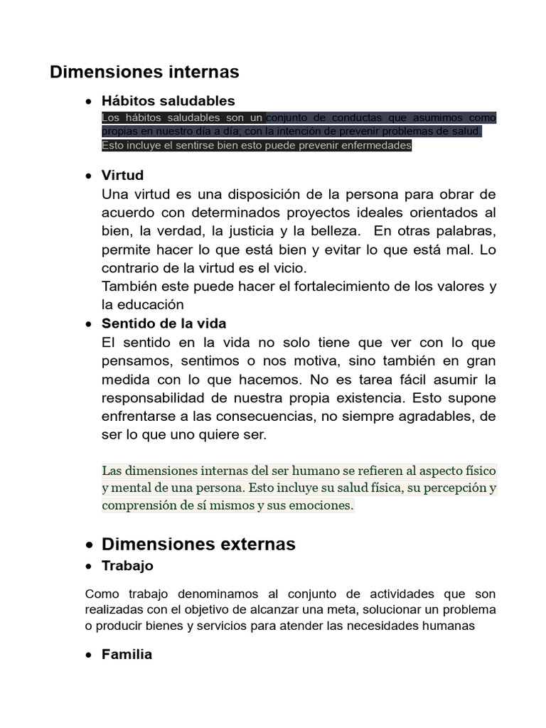 Dimensiones Internas y Externas-1-3 | PDF | Virtud | Crecimiento ...