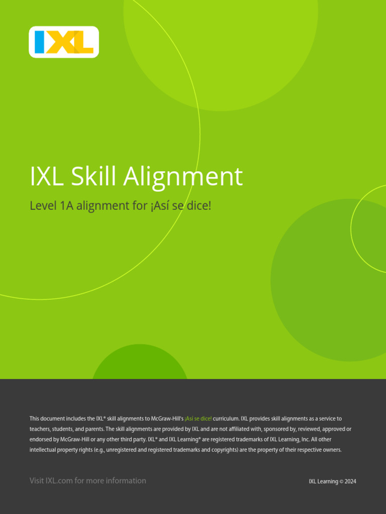 Asi Se Dice Level 1a | PDF