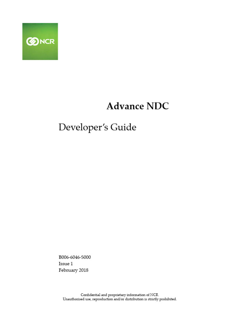 Advance NDC Developer’s Guide | PDF Advance NDC Developer’s Guide | PDF