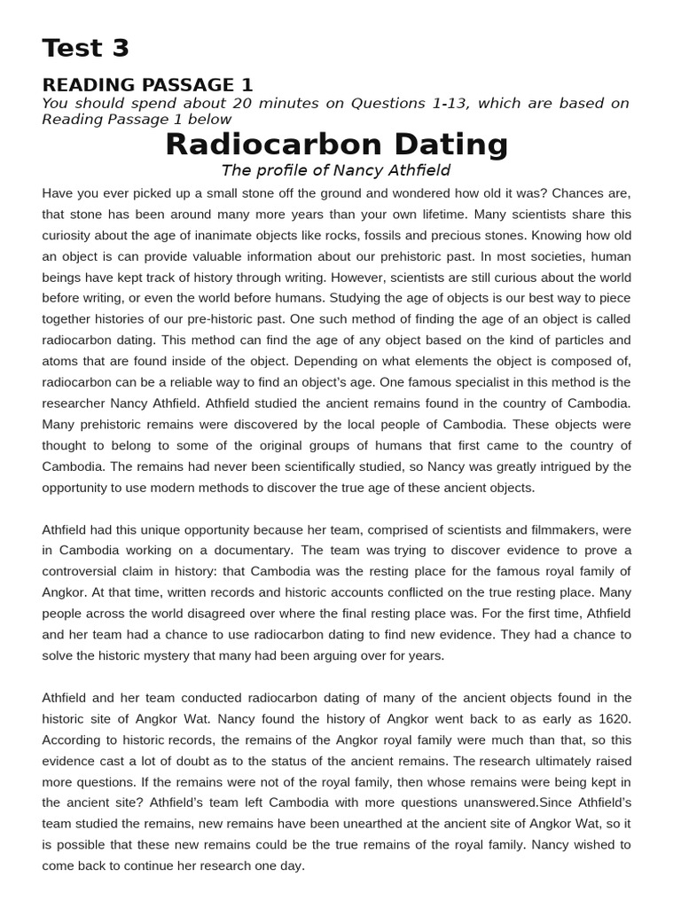 Vol 5 Test 3 Radiocarbon Datings | PDF | Angkor | Science
