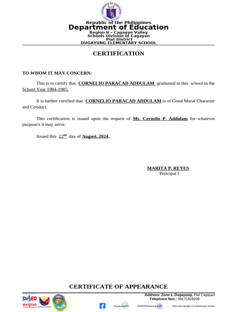 Cert of No Record | PDF