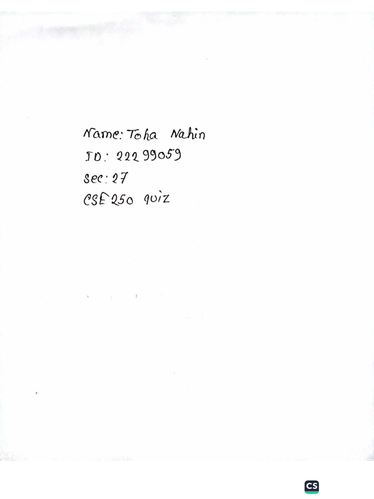 Toha Nahin - 22299059 | PDF