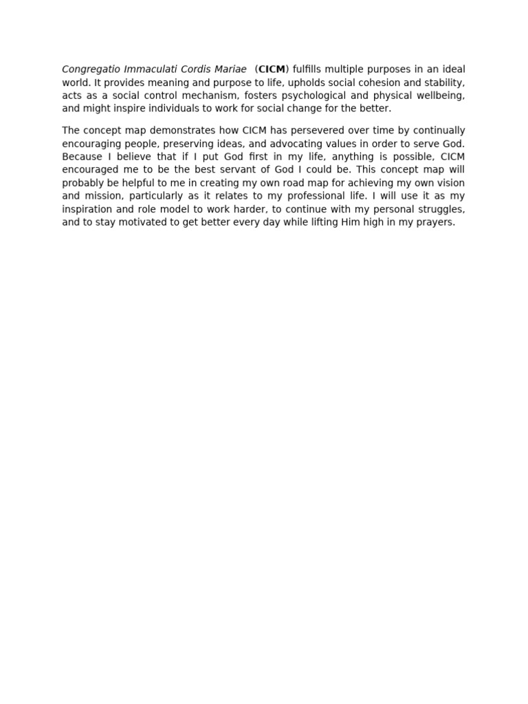 CICM | PDF