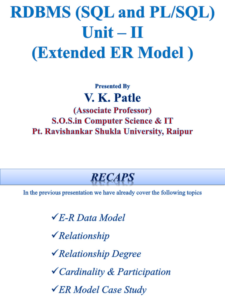 RDBMS Unit-2 (Part 3) | PDF