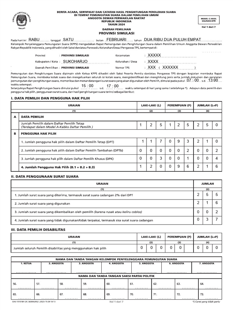 DPR RI Simulasi | PDF