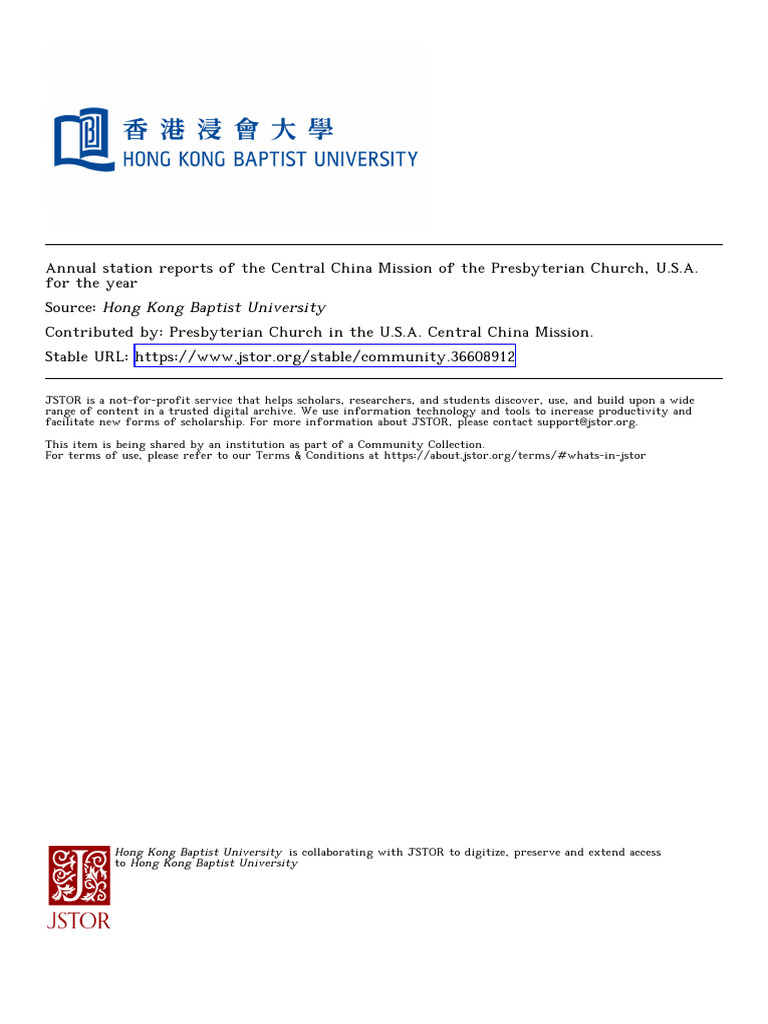 Mission Annualstationreports | PDF | Christian Mission | Prayer