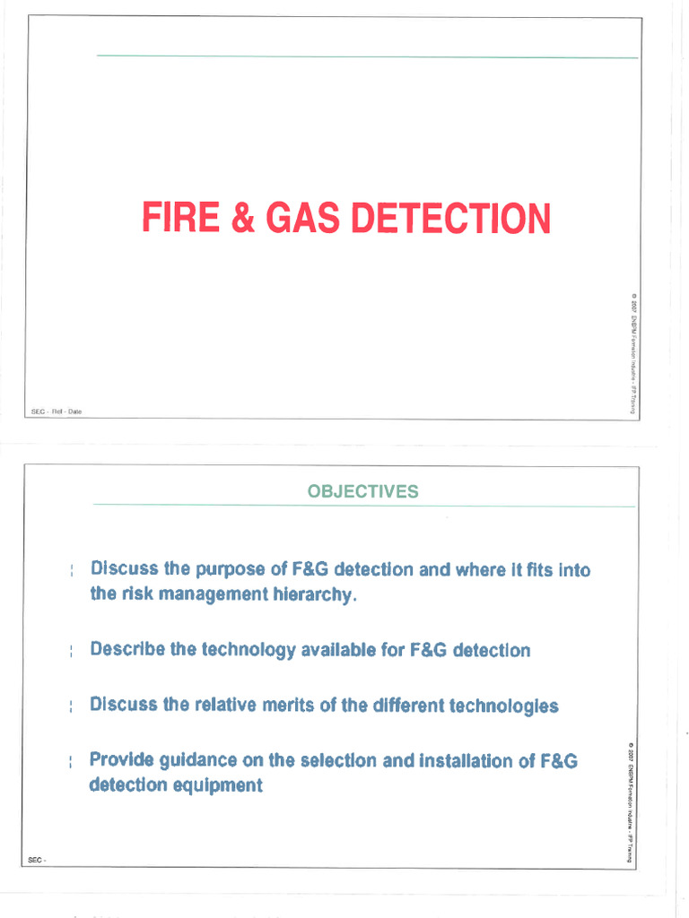 M4-3 Section 9c Safety Engineering - Fire & Gas Detection | PDF