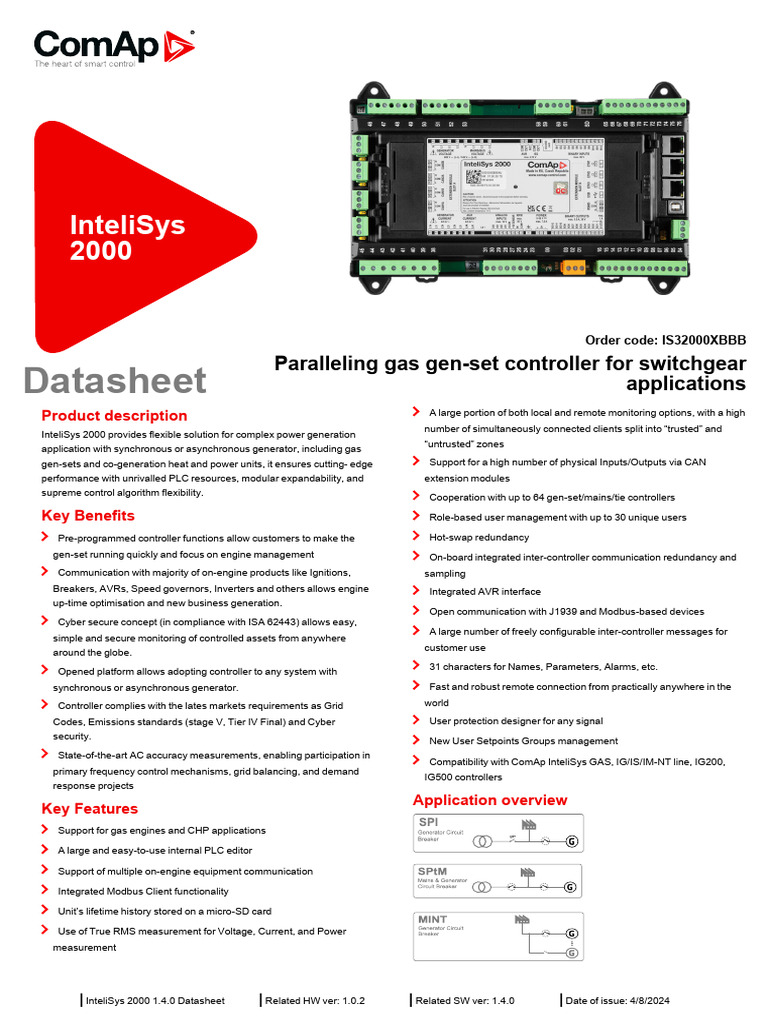 Intelisys 2000 Datasheet | PDF