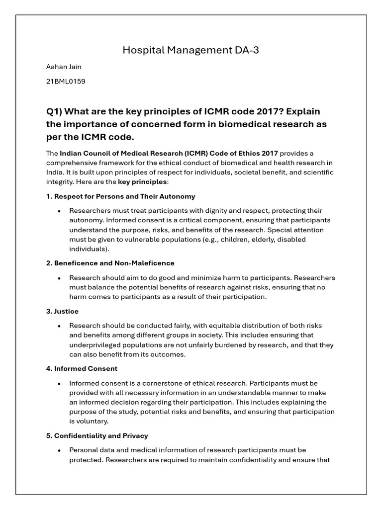 Hospital Management DA-3 | PDF