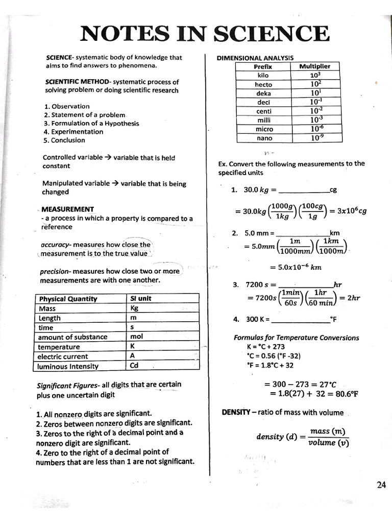 Science Notes | PDF