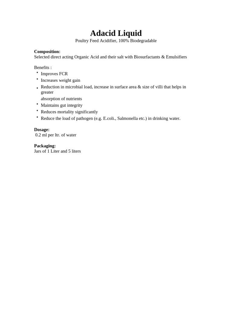 Adacid Liquid | PDF
