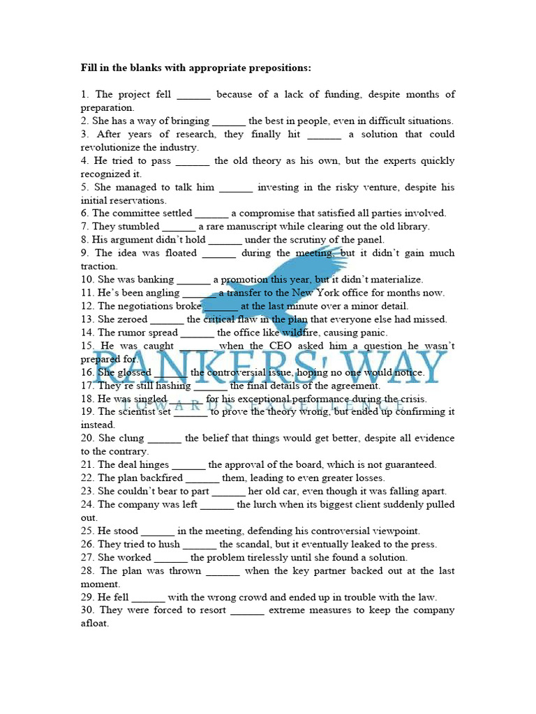 Prepositions New 8 | PDF