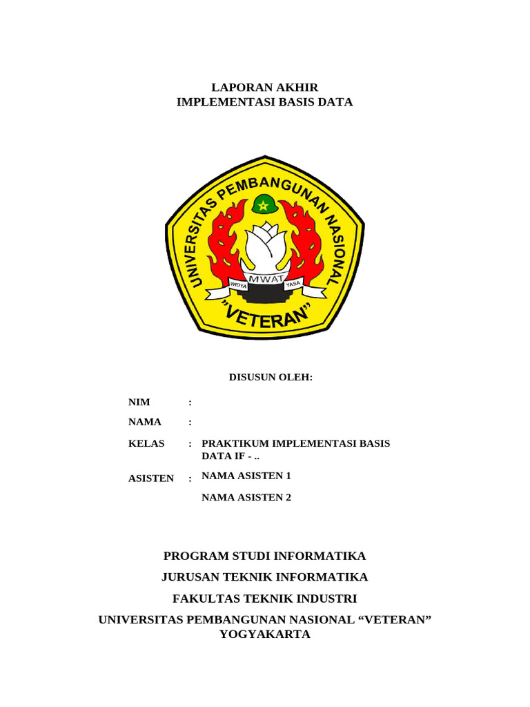 Format LAPORAN PRAK BASDAT | PDF