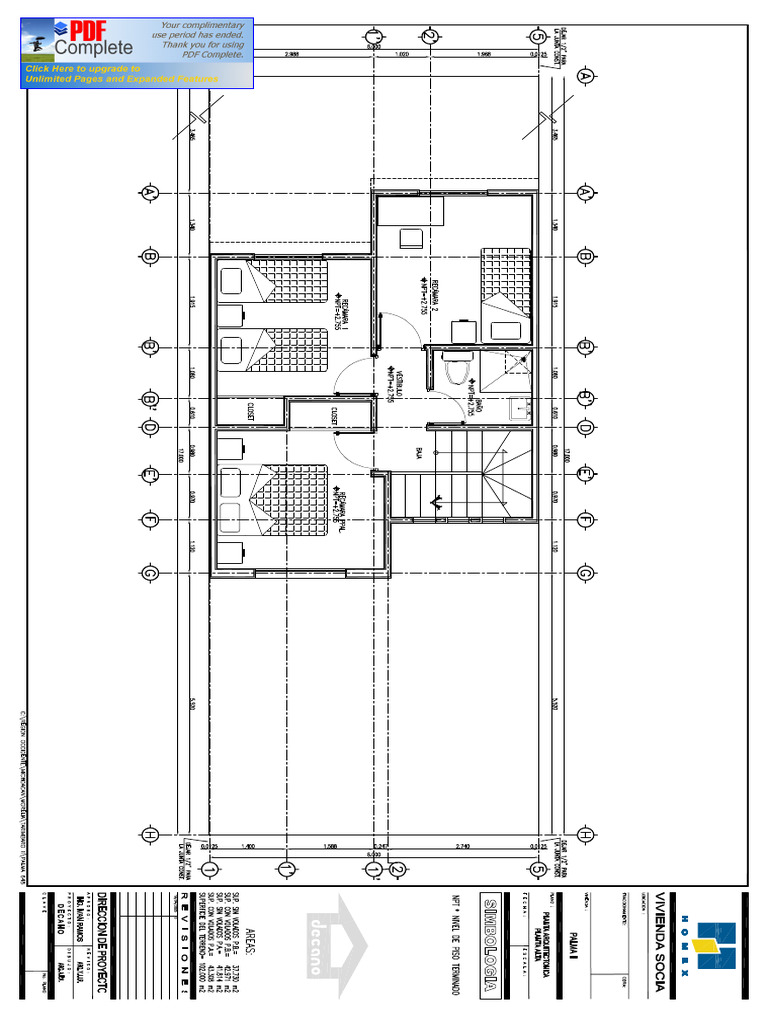 Planta Arquitectonica Alta | PDF