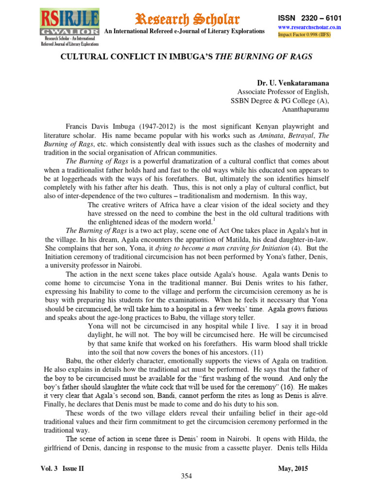 BURNING OF THE RAGS | PDF