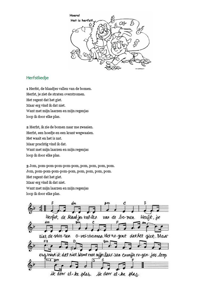 Kopie Van Herfstliedje | PDF