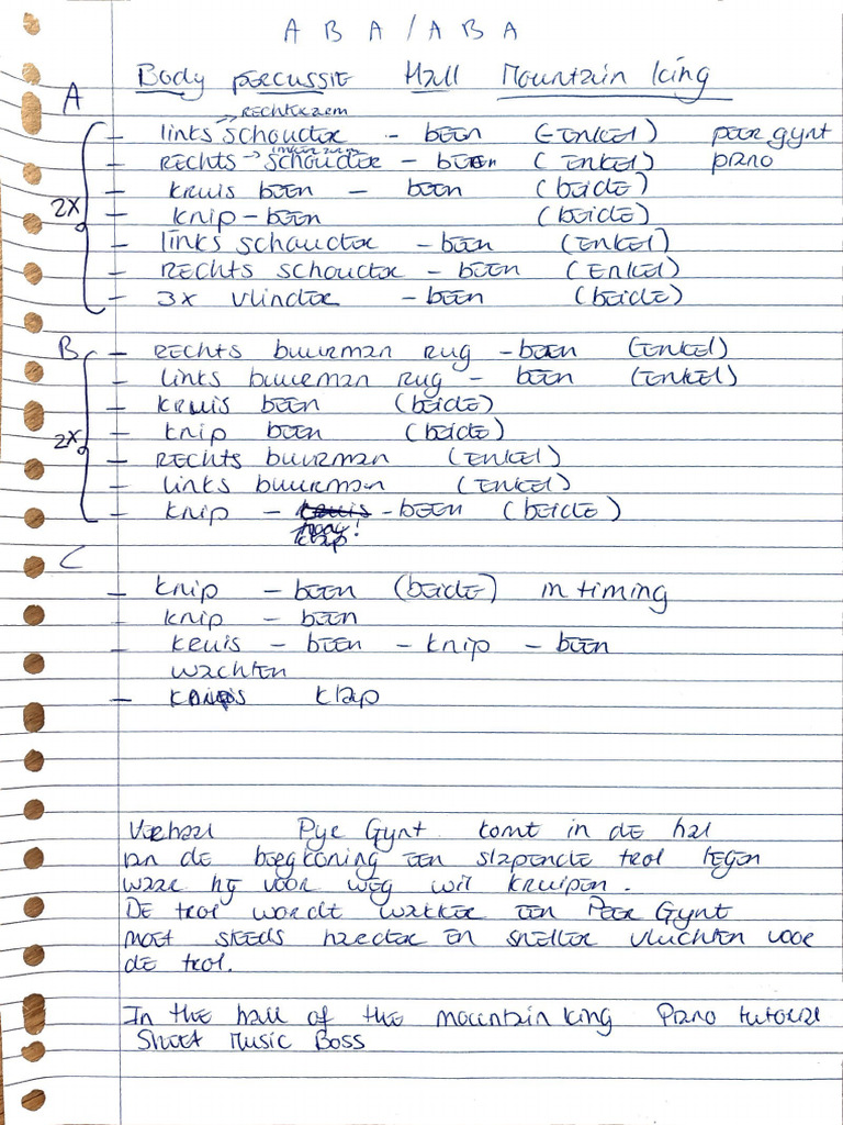 Body Percussion Hall of the Mountain King | PDF