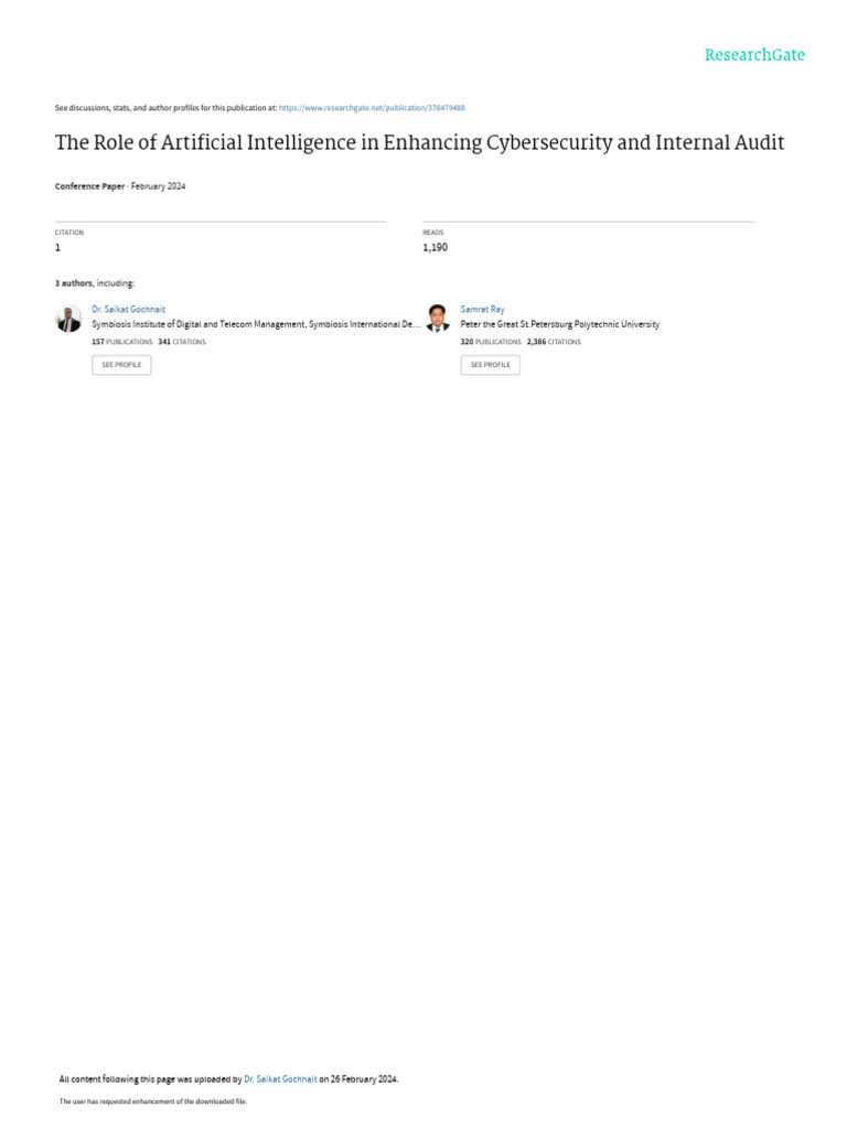The Role of Artificial Intelligence in Enhancing Cybersecurity and ...