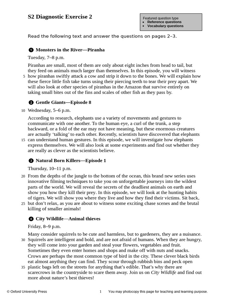 S2 Diagnostic2 Advanced | PDF