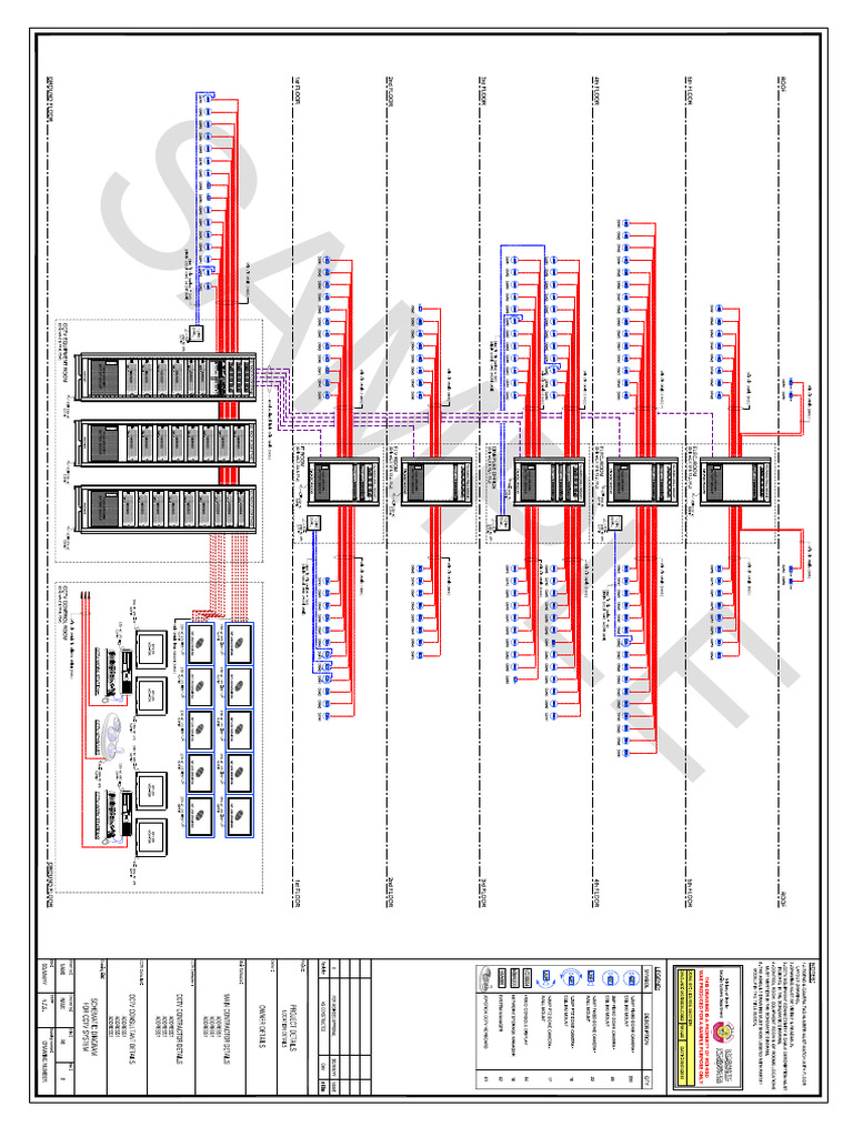 CCTV System Schematic Drawing - Sample - Rev.0 | PDF