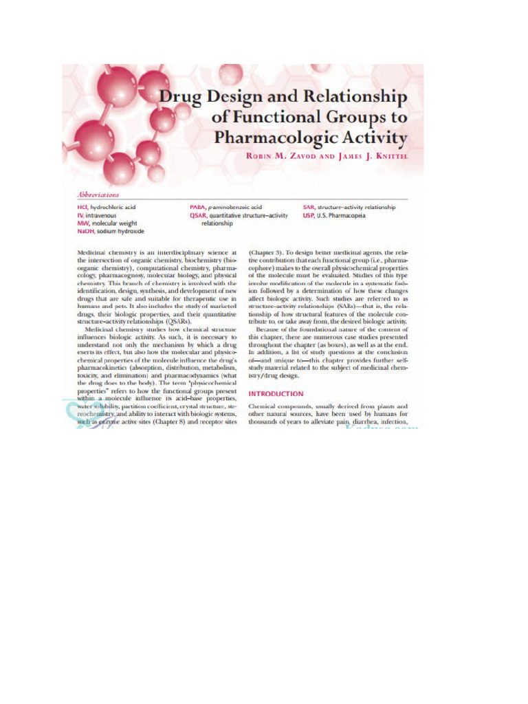 Drug Design | PDF