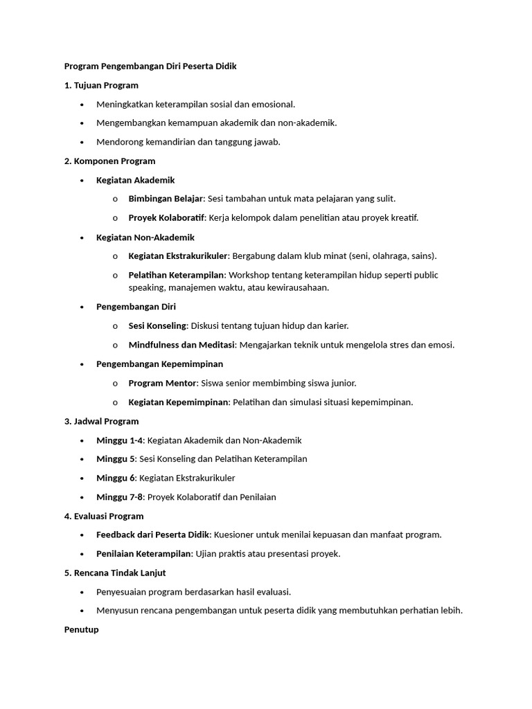 Pengembangan Diri | PDF