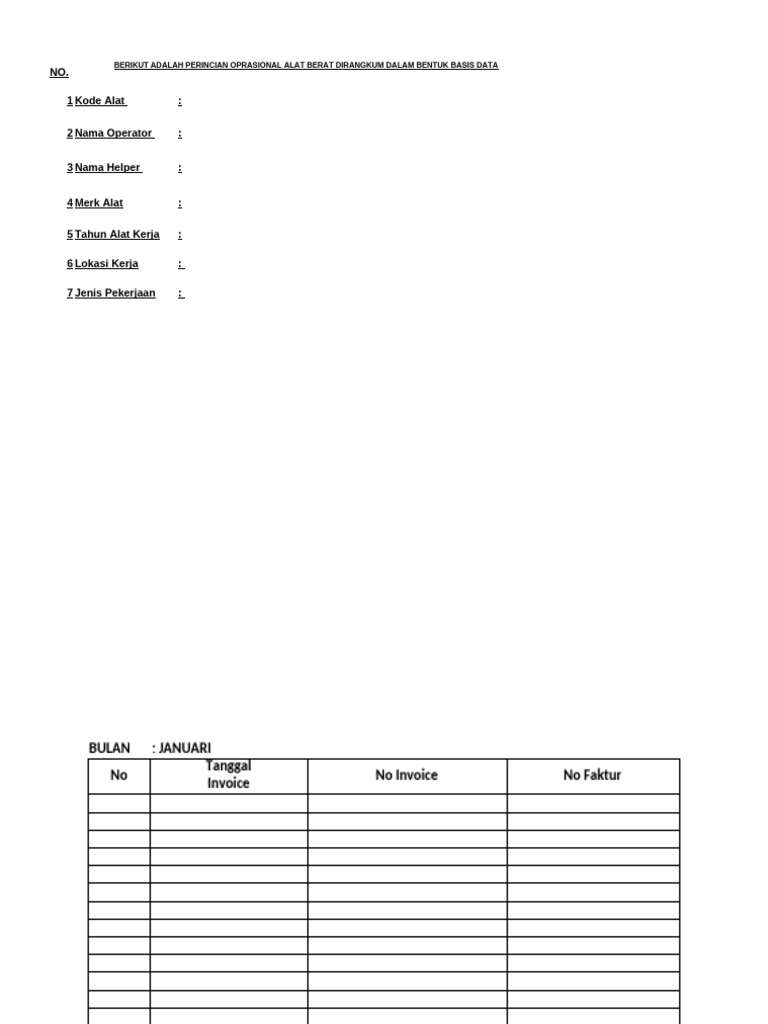 BASIS DATA PIP RENTAL 2024-Apk | PDF