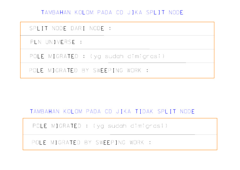 Standar Remark Tmbhan DiCD Utk Split Node Dan Tidk Split Node | PDF