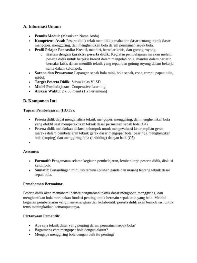 Referensi Modul Ajar | PDF