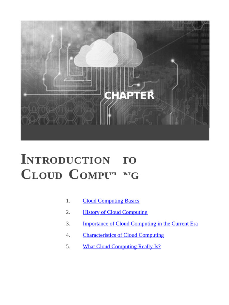 Unit 1 Cloud-Computing | PDF