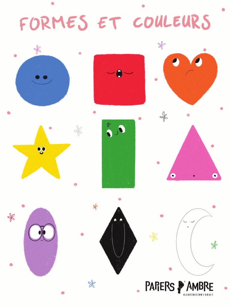 Affiche Éducative - Formes Et Couleurs | PDF