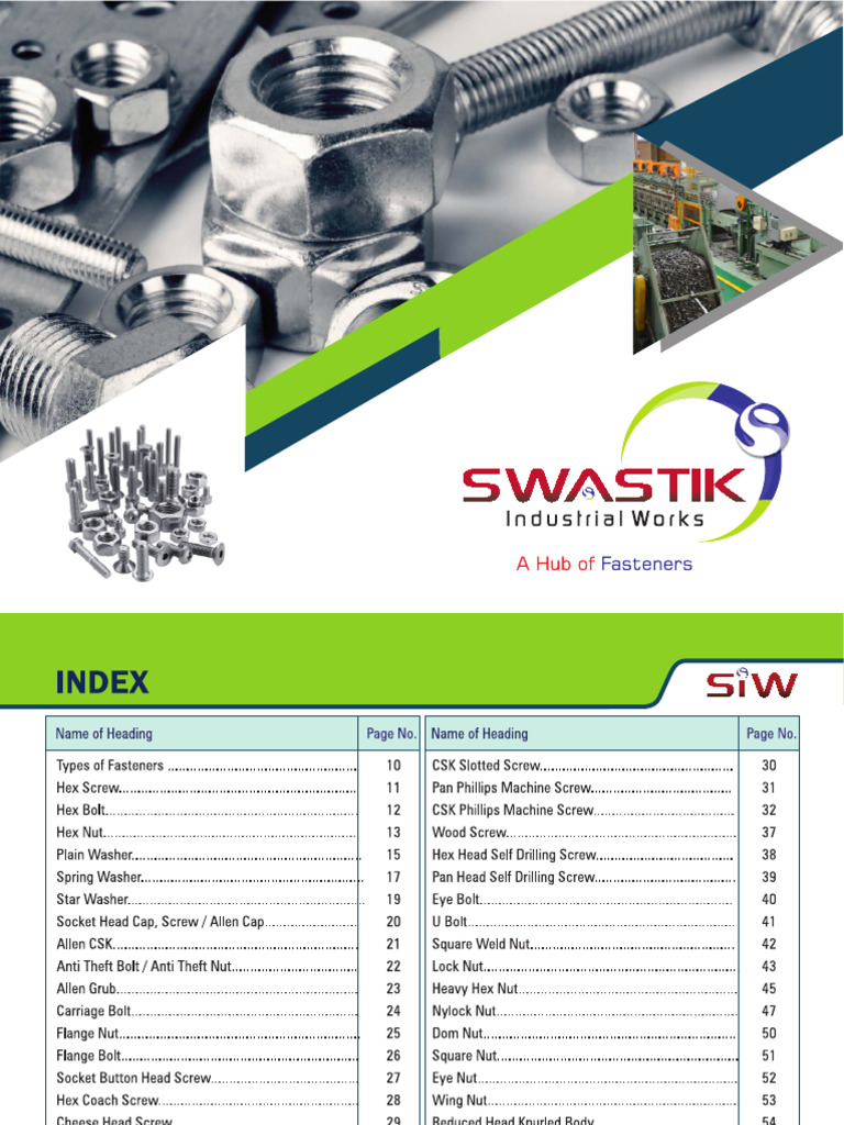 Swastik Industrial Works Catalog | PDF