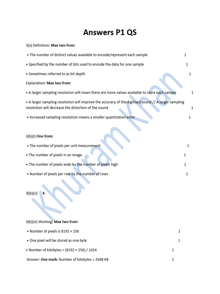 Answers_P1_QS | PDF