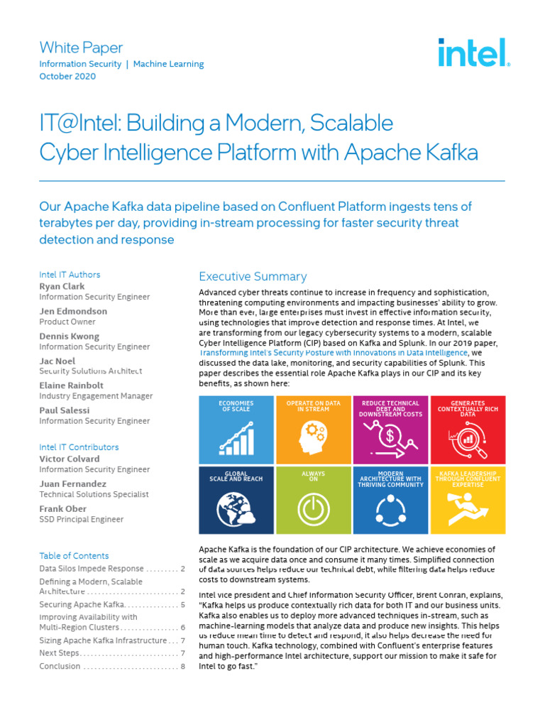 IT@Intel: Building A Modern, Scalable: Cyber Intelligence Platform With ...