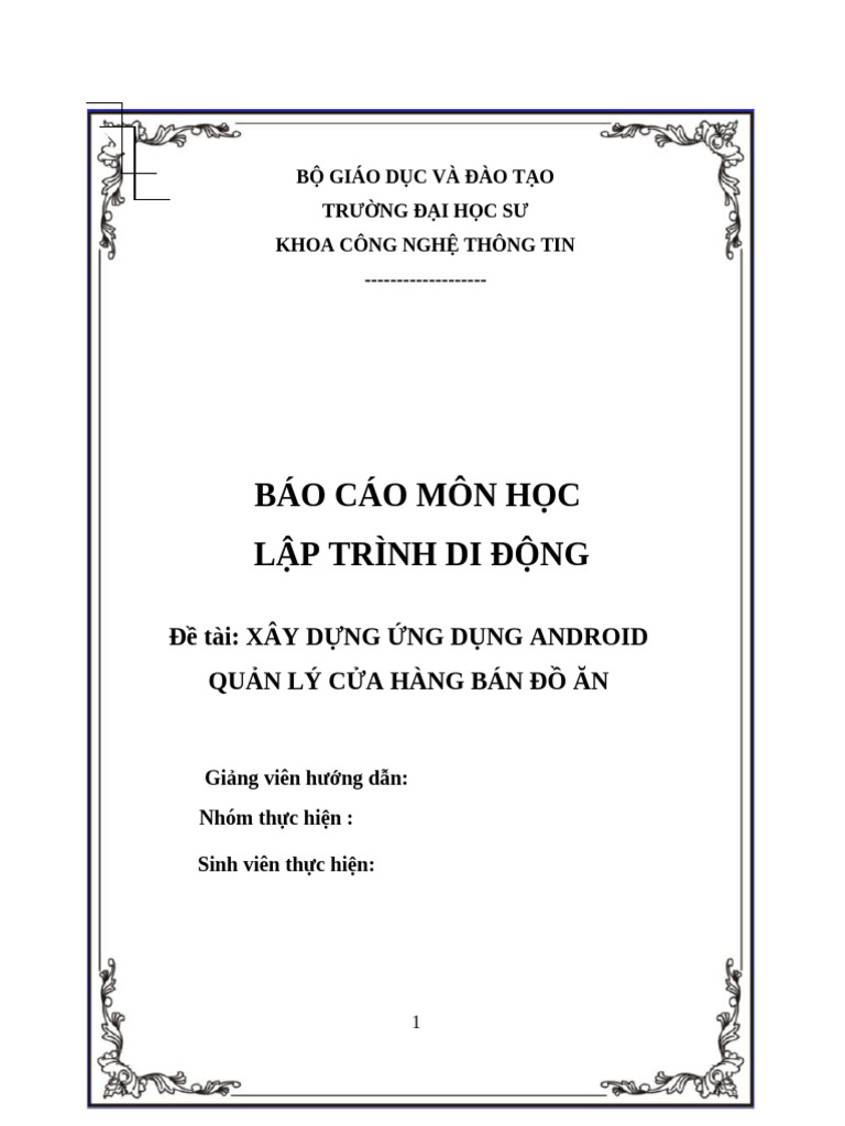 Baocao | PDF