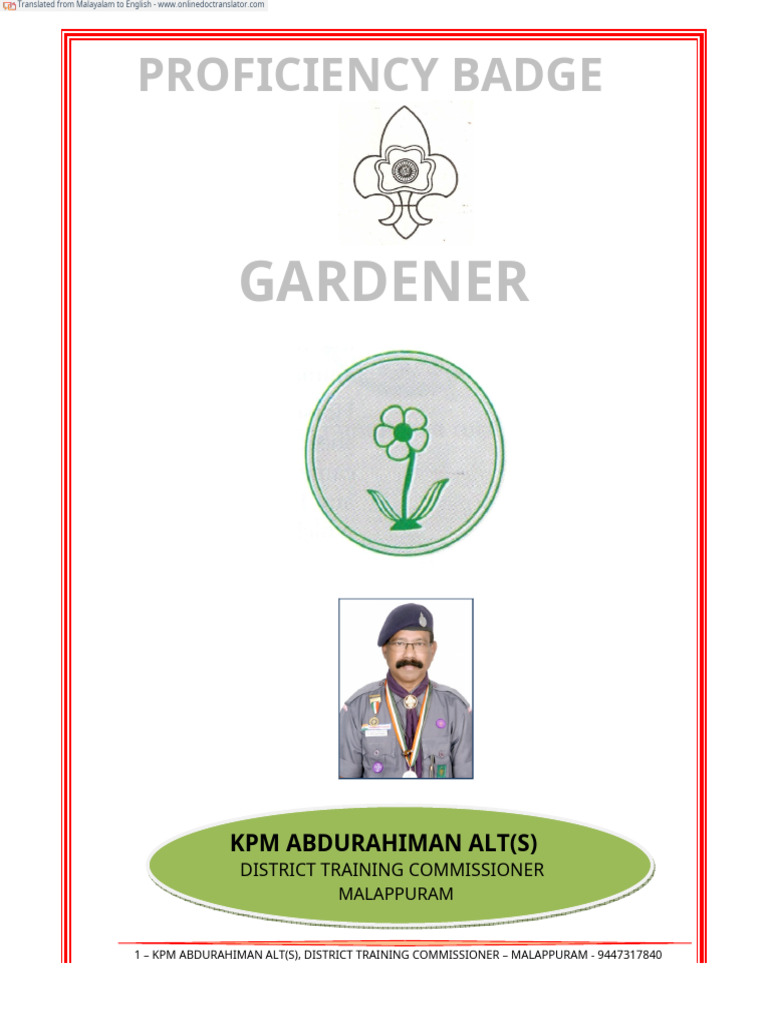 Gardener Prof. Badge Scout (1) .ML - en | PDF