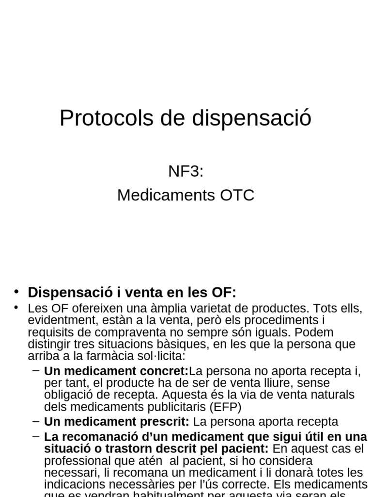 Medicaments OTC | PDF
