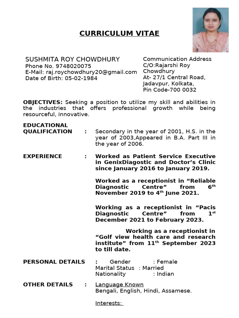 Sushmita Roy Chowdhury - 12-02-2024 | PDF